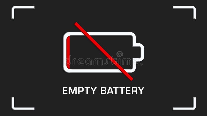 Drained Battery Black White Green Screen Stock Footage - Video of empty ...