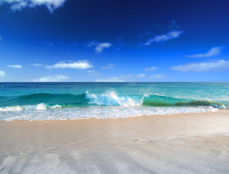 Empty beach. stock image. Image of background, concept - 4853717
