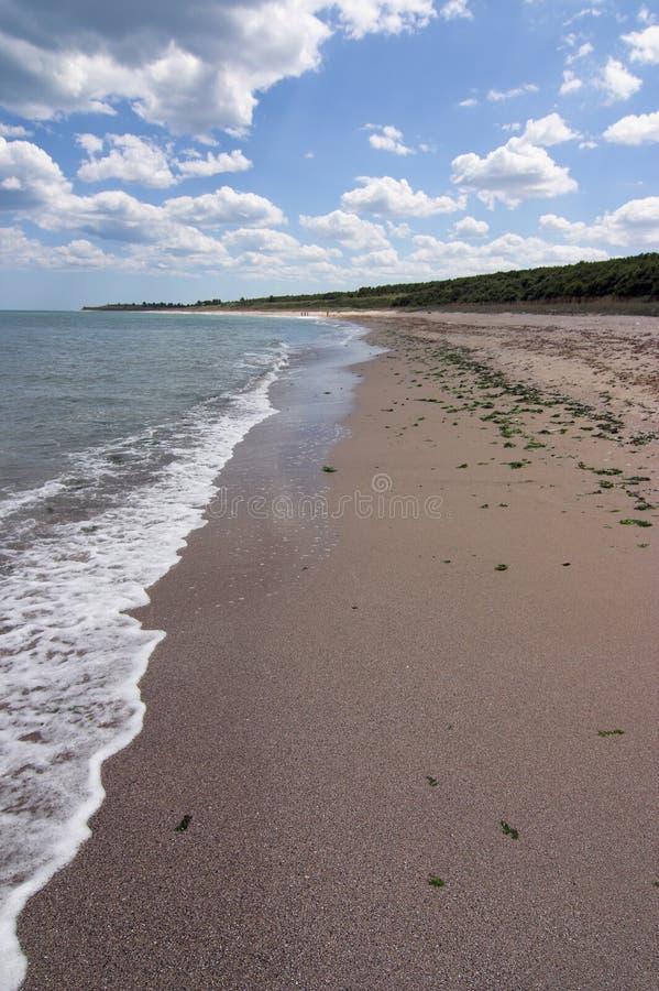 Empty beach stock image. Image of beach, blue, sand, coastline - 5933539