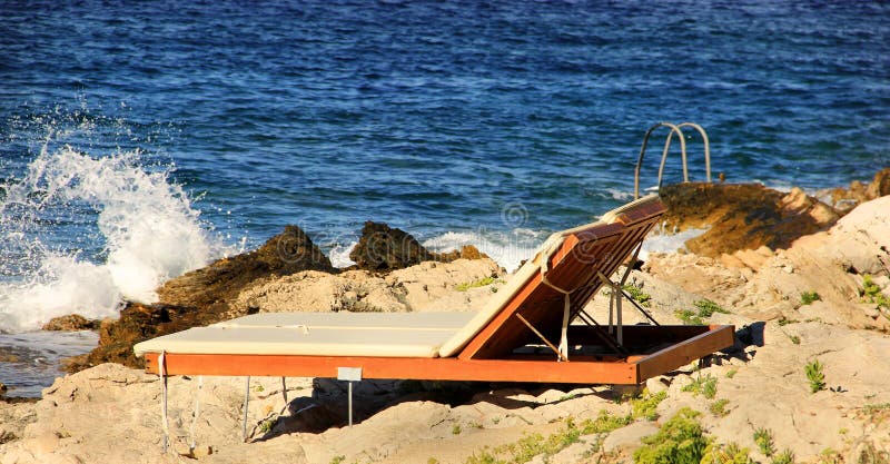 Empty Beach Bed stock image. Image of lion, boat, beaches - 45638639