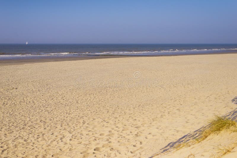 Empty beach stock image. Image of blue, sand, water - 179276505