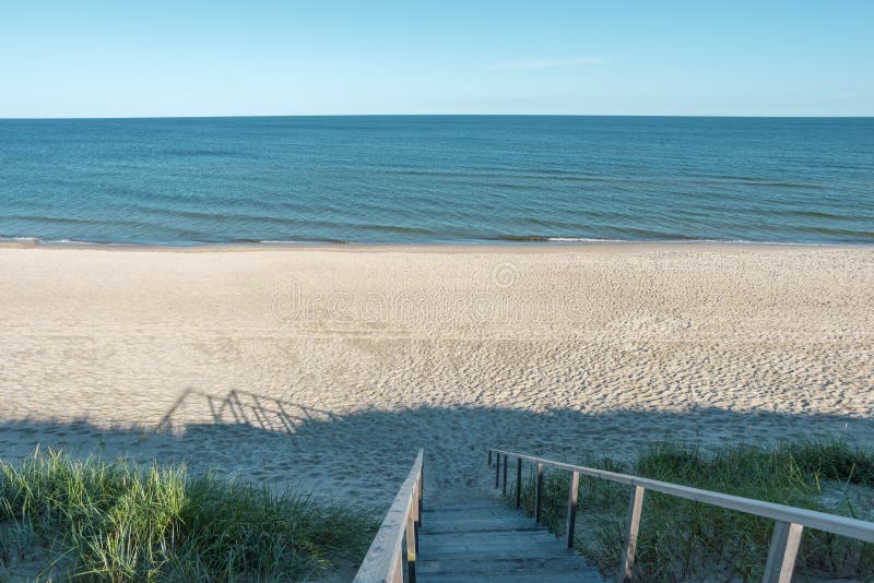 Empty beach landscape stock image. Image of beach, shadow - 129377781