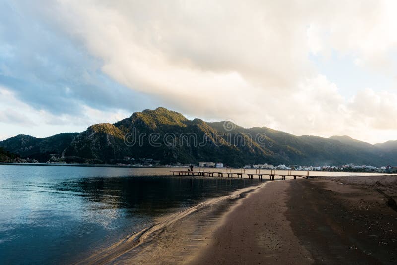 Empty beach stock image. Image of environment, empty - 68124935