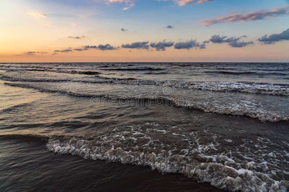 Empty Beach after Sunset Time Stock Image - Image of scenery, paradise ...
