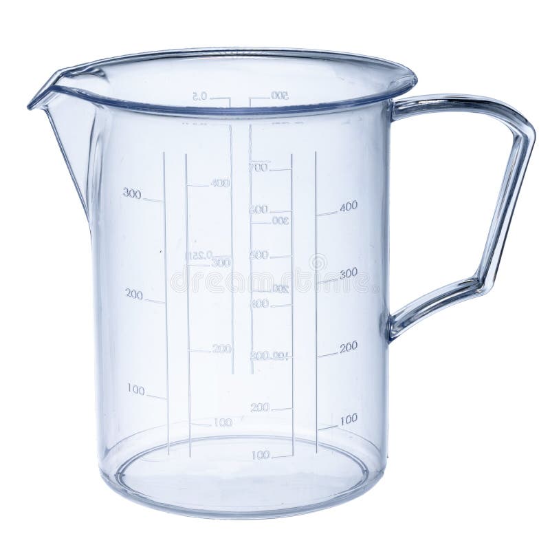 Empty Beaker Isolated on White Background Close Up Stock Photo - Image ...