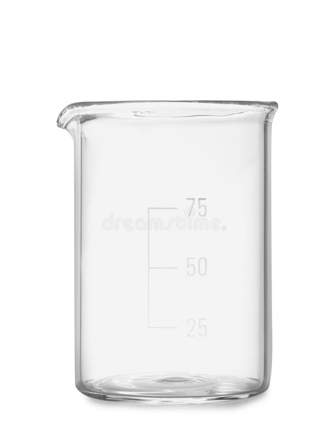 Empty Beaker on Background. Laboratory Glassware Stock Photo - Image of ...