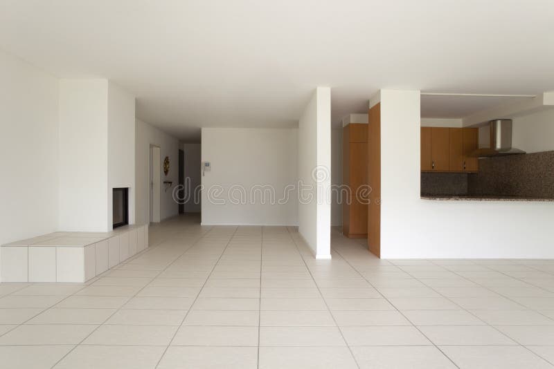 Empty beautiful flat stock photo. Image of wall, floor - 14666804