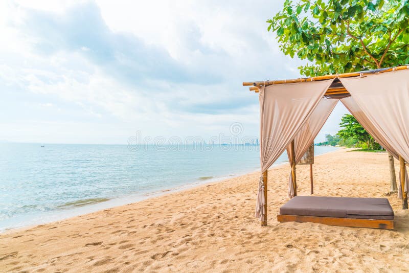 Beautiful Pavilion on Beach Stock Image - Image of ocean, sunny: 99187319