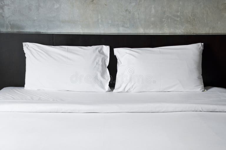 Empty bed. stock photo. Image of home, clean, mattress - 33591732
