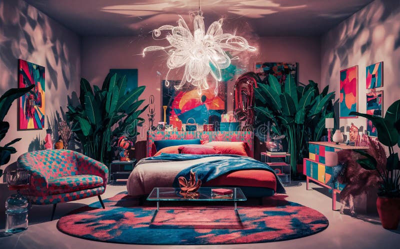 AI-generated, an Empty Bedroom is Transformed with Virtual Furniture ...
