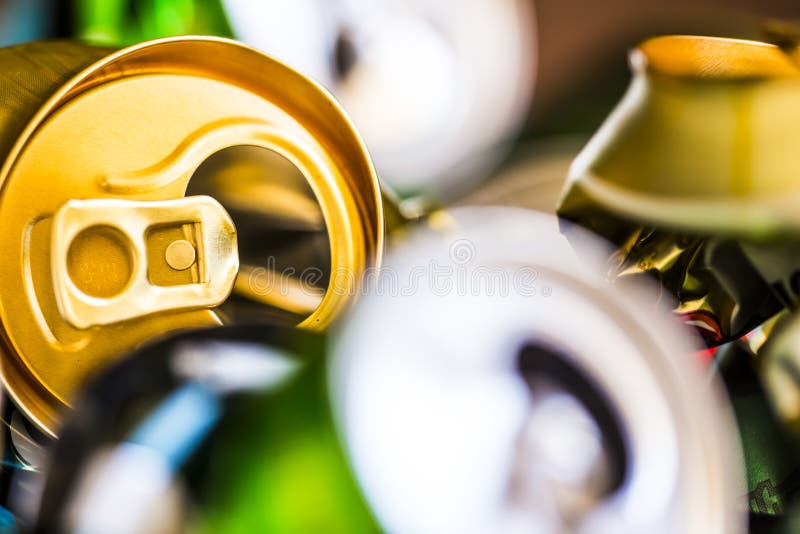 Empty beer cans stock photo. Image of beer, drink, industry - 64569168