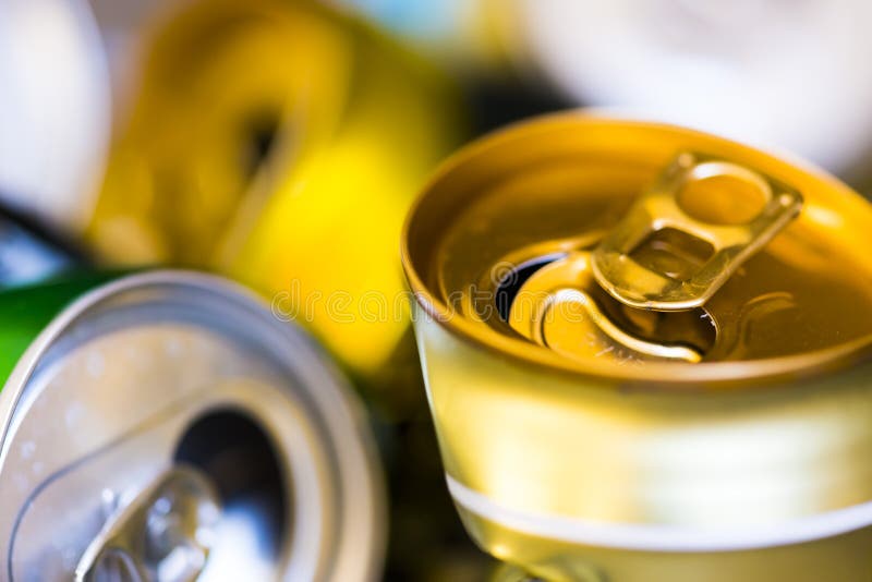 Empty beer cans stock photo. Image of package, metal - 64569188