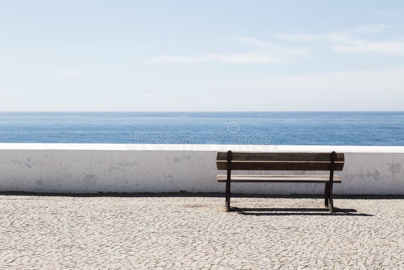 Empty Bench Front Atlantic Ocean Stock Photos - Free & Royalty-Free ...