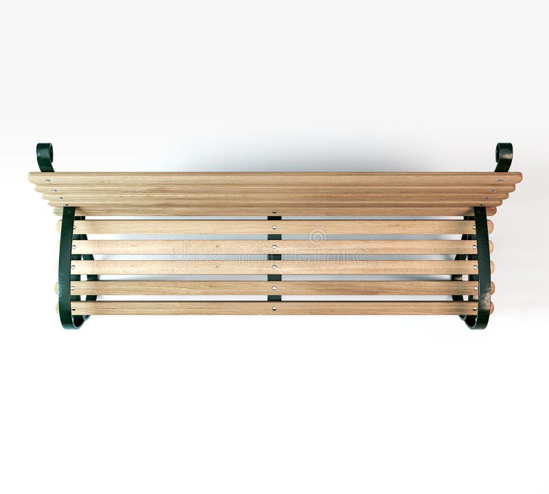 Empty Bench Park Bench stock illustration. Illustration of abandoned ...