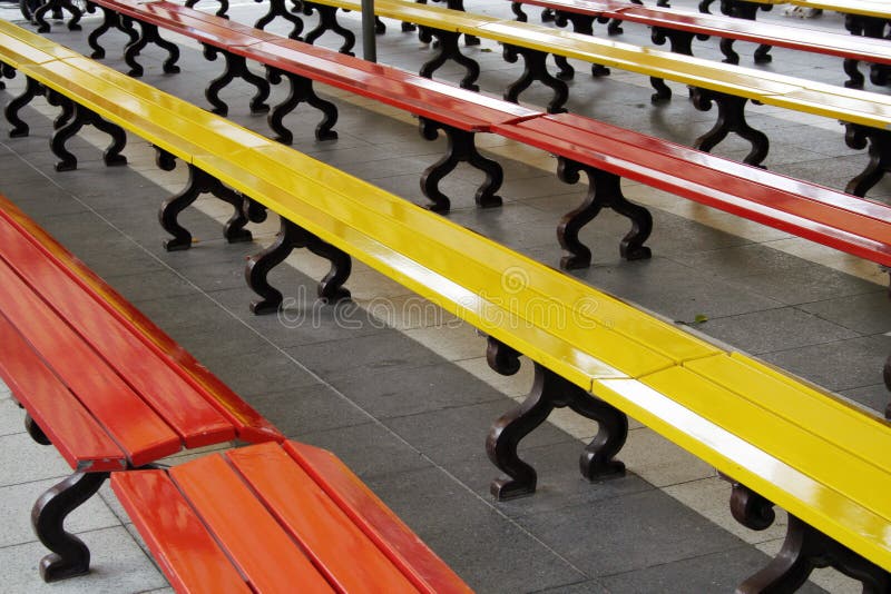 Empty benches stock image. Image of stadium, seats, horizontal - 21668345