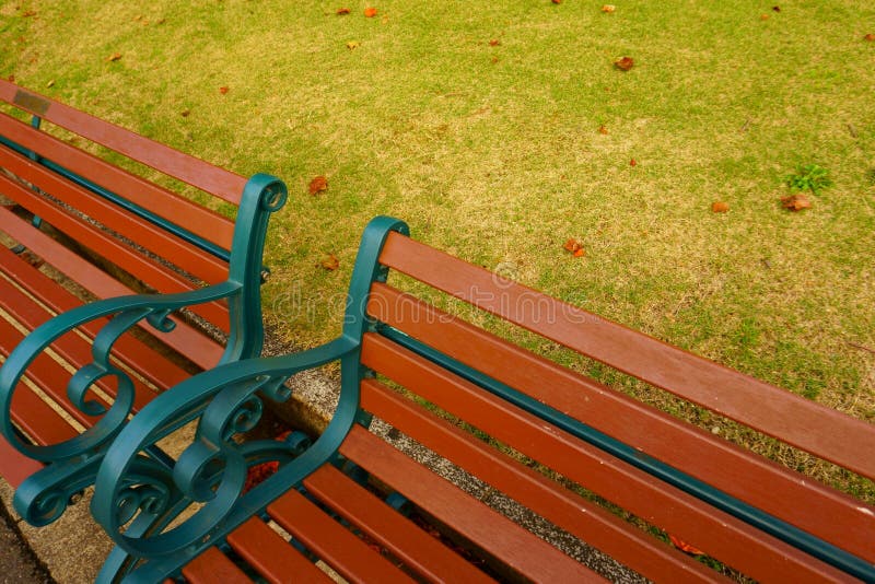 Empty Benches in the Autumn Park Stock Photo - Image of beautiful ...