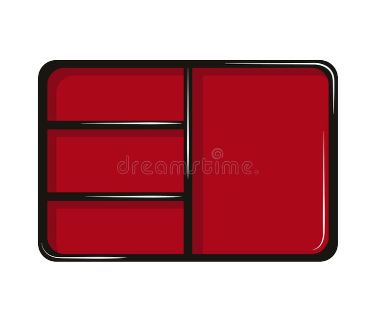 Empty bento box stock vector. Illustration of design - 235007031
