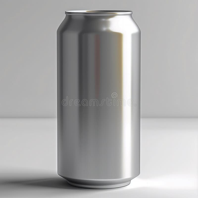 Empty Beverage Aluminum Can with Design Space. Ai Generated Stock ...