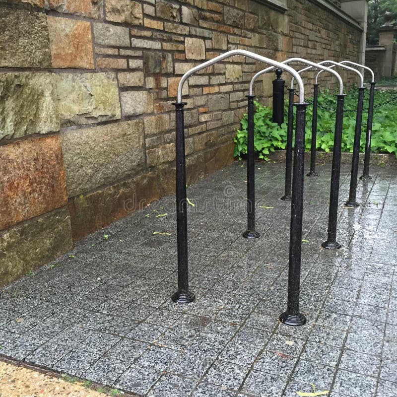 Empty bicycle rack stock photo. Image of bicycle, rack - 55415778
