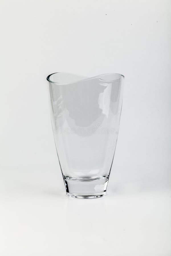 Stylish Empty Glass Vase Isolated Stock Image - Image of gift, interior ...