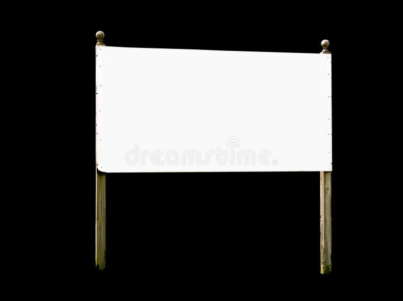 Empty Big Rectangle Sign stock photo. Image of signal - 2500222