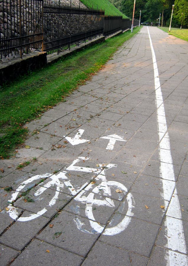 Empty bike path stock image. Image of lane, actions, marking - 36296741