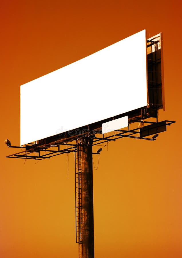 Empty billboard stock photo. Image of grunge, blank, clear - 7490552