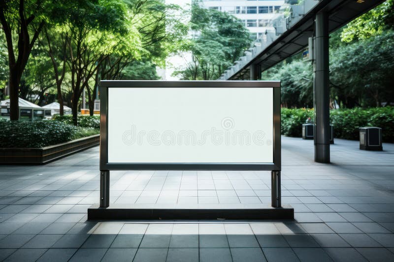 Empty Billboard for Advertising Stock Photo - Image of street, template ...