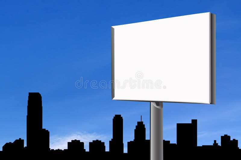 Empty billboard stock image. Image of empty, drawing - 30989385