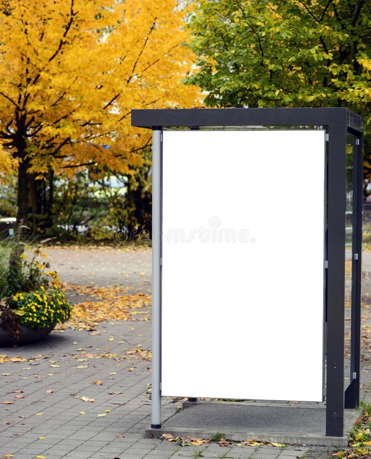 Empty billboard isolated stock image. Image of large - 17783243