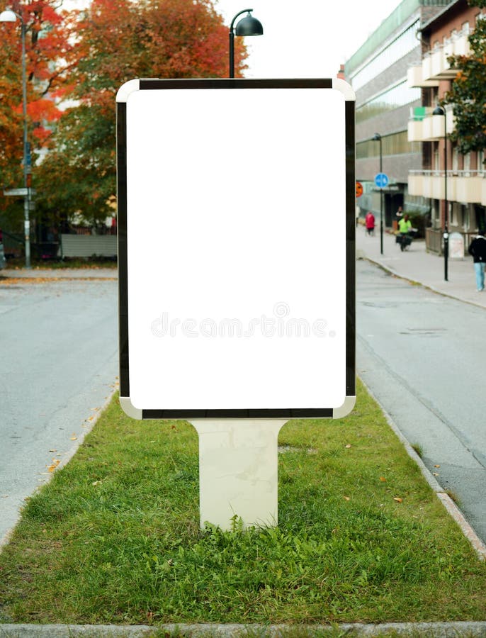 Empty billboard isolated stock image. Image of large - 17783243