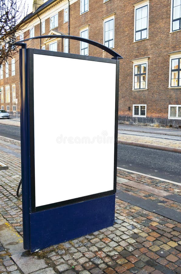 Empty billboard isolated stock image. Image of large - 17783243