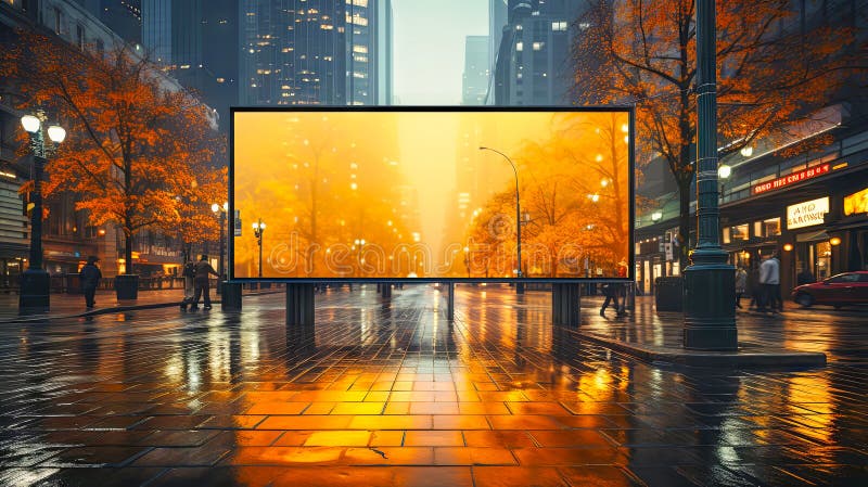 Empty Billboard on City Street Stock Image - Image of life, high: 309226451