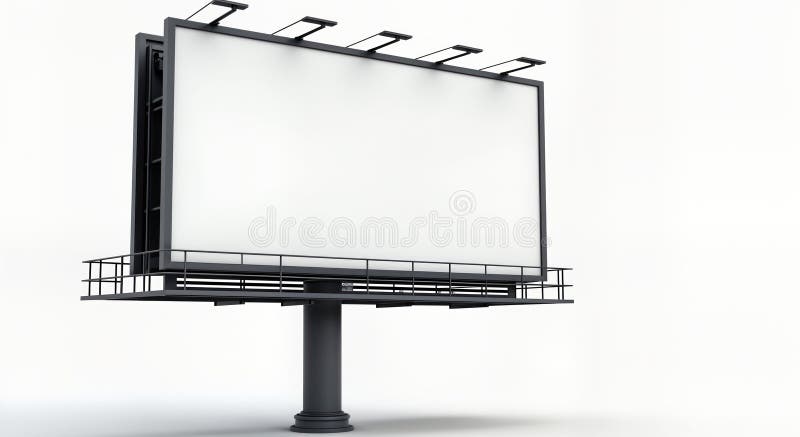 Empty Billboard Design Template. Large Blank Billboard Structure ...