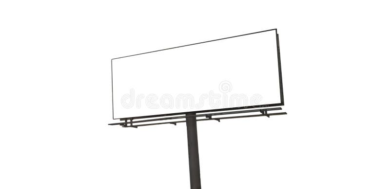 Empty Billboard Isolated for Template Design Social Media Stock Photo ...