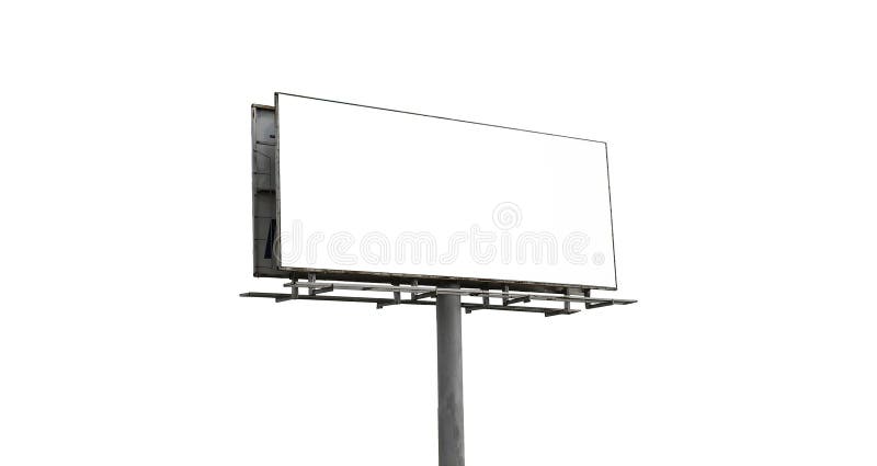 Empty Billboard Isolated for Template Design Social Media Stock Photo ...