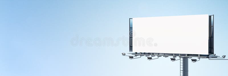 Empty Billboard Mockup on a Bright Day, with Ample Space for ...