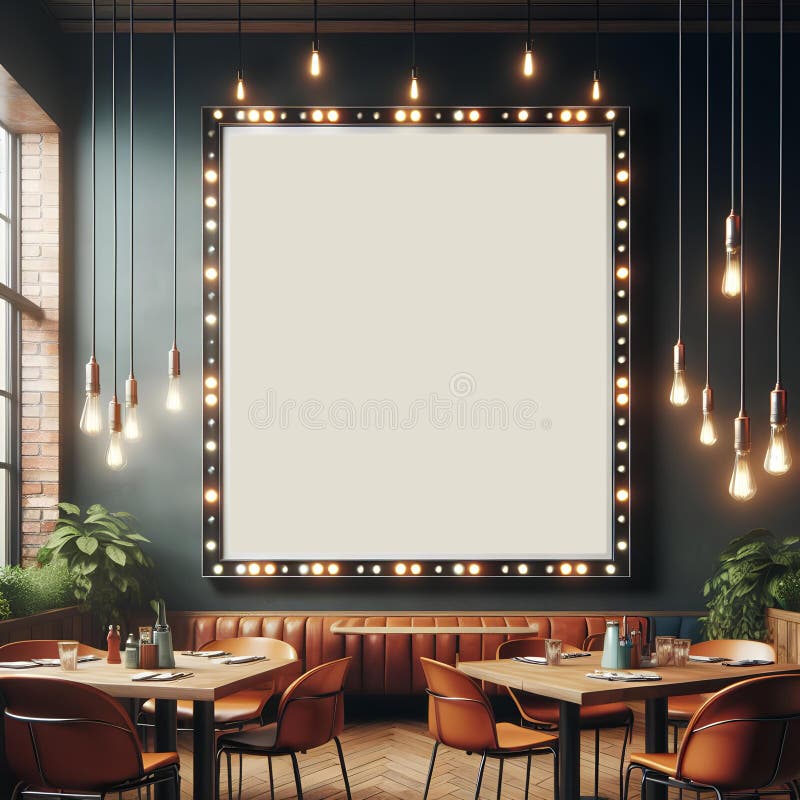 Empty Billboard in a Restaurant Awaiting Savory Specials and Delightful ...