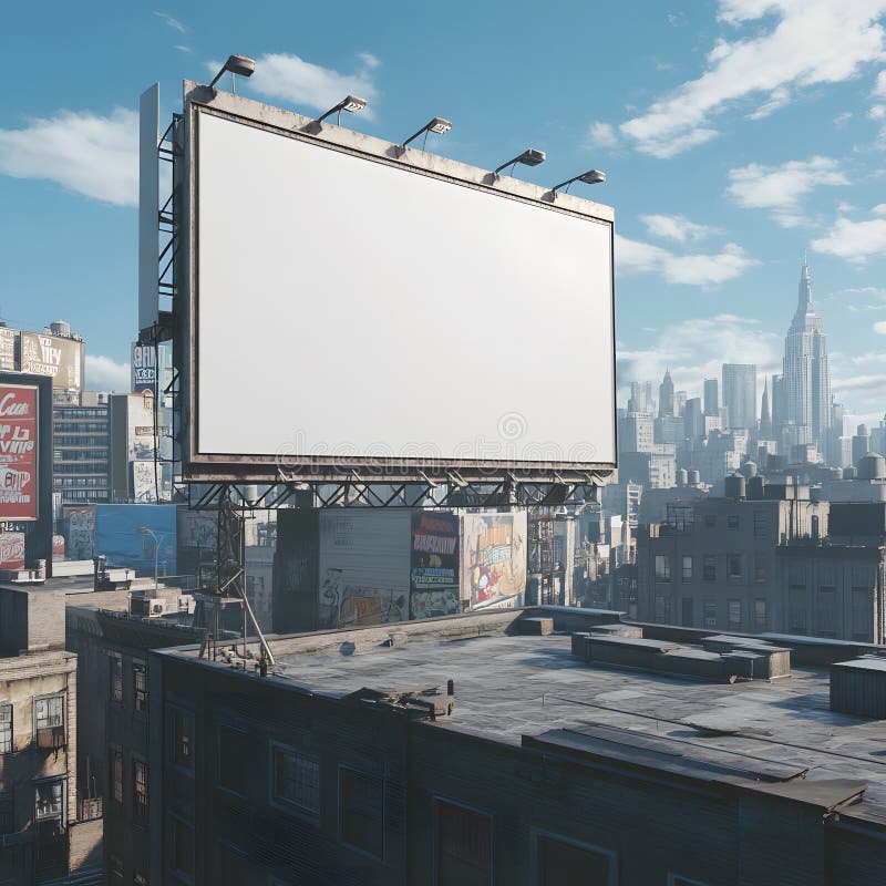 Billboard Rooftop Stock Illustrations – 214 Billboard Rooftop Stock ...