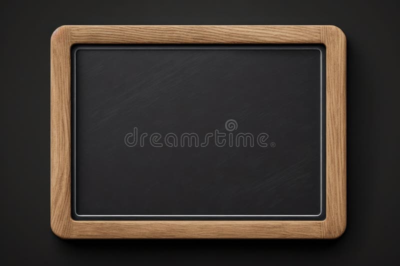 Empty Black Board for Notes, Generative AI Stock Illustration ...