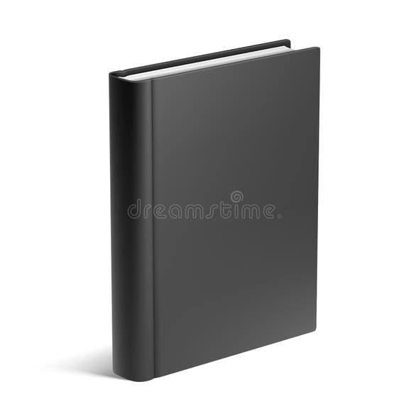 Empty Black Book Template stock vector. Illustration of paper - 89819635