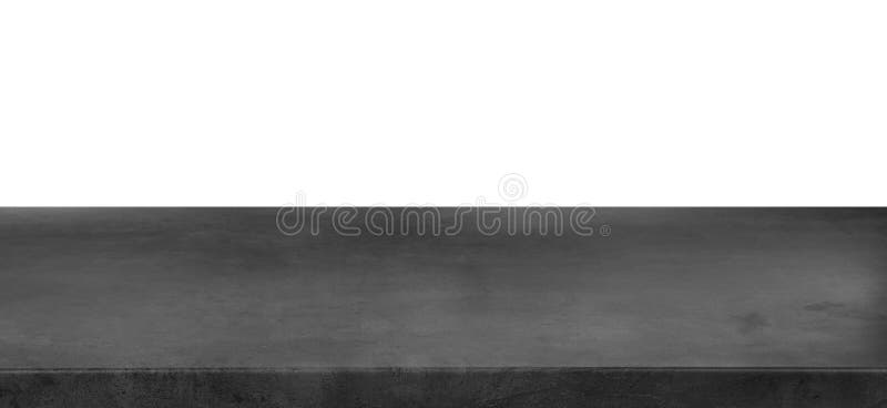 Empty Black Clean Surface Isolated on White Stock Photo - Image of ...