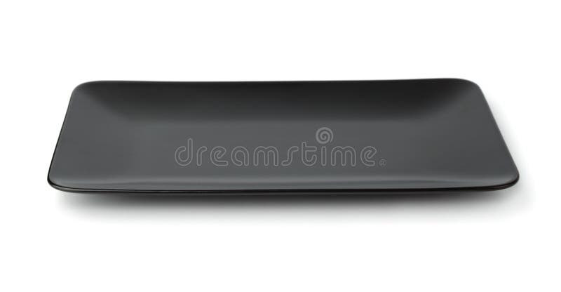 Empty black square plate stock image. Image of empty - 80432727
