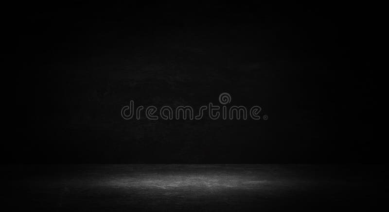 Empty Black Studio Room. Dark Background. Abstract Dark Empty Studio ...