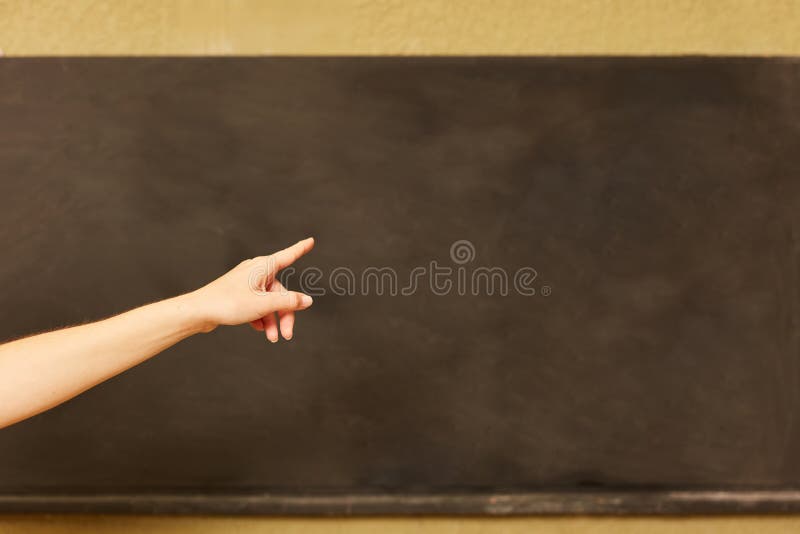 Empty Blackboard As a Sign of Knowledge and Learning Stock Photo ...