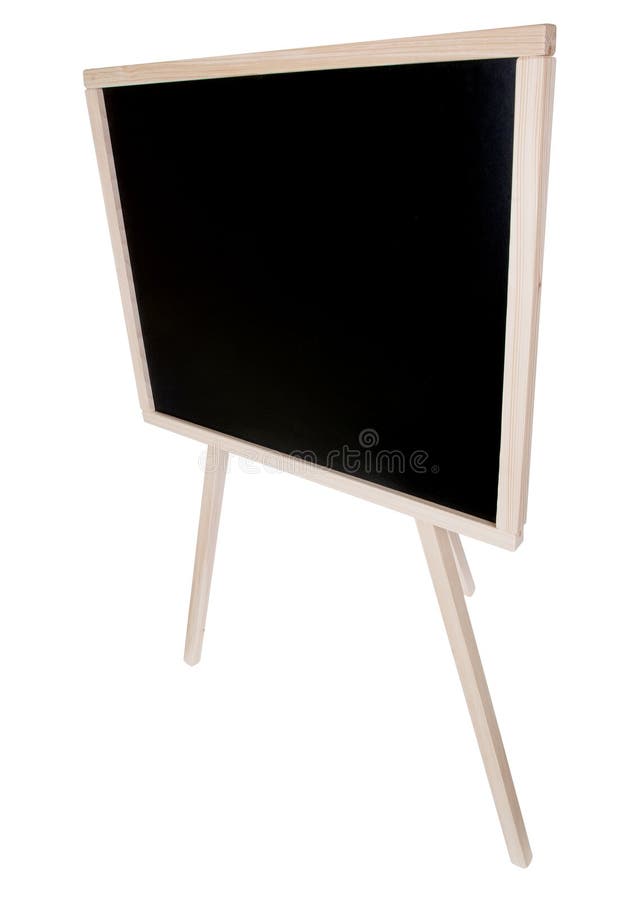 Empty Blackboard Isolated on White Stock Image - Image of chalkboard ...