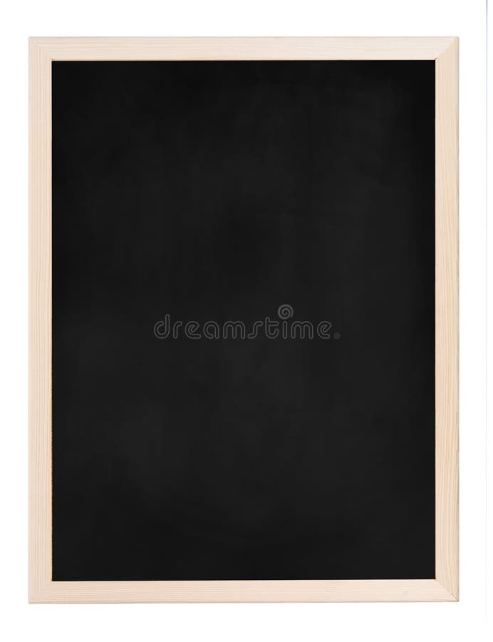 Empty Blackboard Isolated on White Stock Image - Image of chalkboard ...