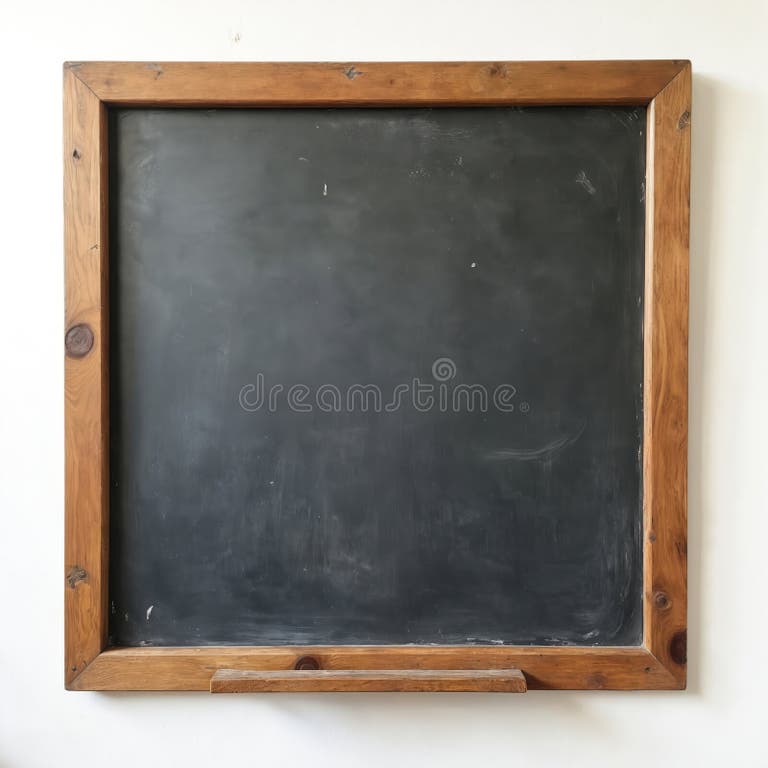 Empty Blackboard with Wooden Frame for Educational Purposes or Creative ...