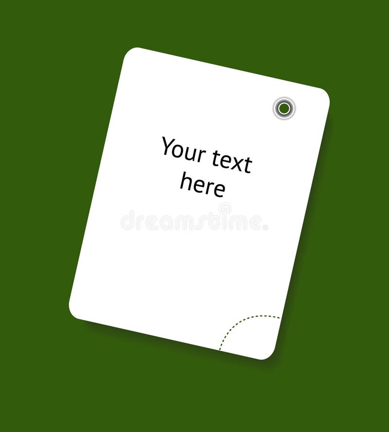 Empty blank stock vector. Illustration of notice, green - 18898497