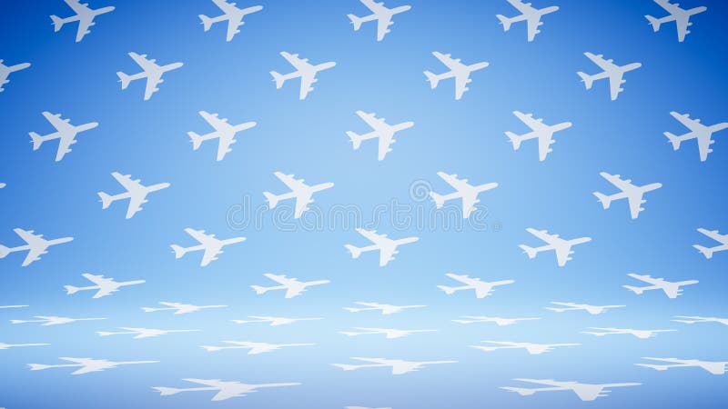 Empty Blank Airplane Shape Pattern Studio Background Stock Illustration ...